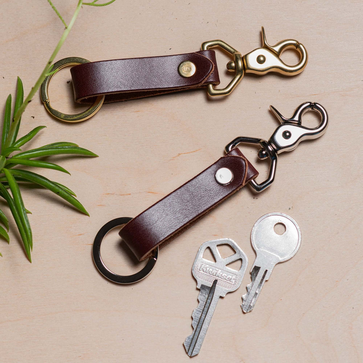 Custom Leather Keychain: Personalized Gift for Mom – Clark & Taft