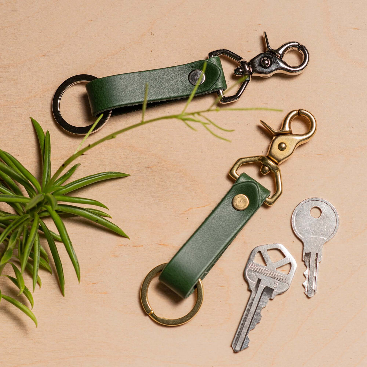 Personalized Leather Keychain: Sentimental Gift for Mom – Clark & Taft