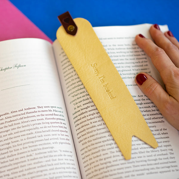 Personalized Leather Bookmark - Monogrammed Bookmarks – Clark & Taft
